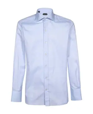 TOM FORD Single-breasted Shirt - Blue