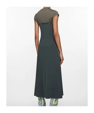 Acne Studios Layered Dress With Bow Detail