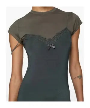 Acne Studios Layered Dress With Bow Detail