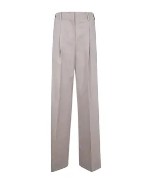 P.a.r.o.s.h Pleated Wool Trousers - Gray