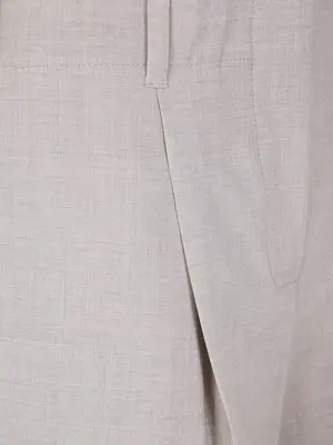 P.a.r.o.s.h Pleated Wool Trousers - Gray
