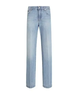 Dolce & Gabbana Pressed Pleat Loose Jeans