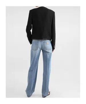 Dolce & Gabbana Pressed Pleat Loose Jeans