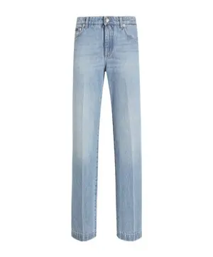 Dolce & Gabbana Pressed Pleat Loose Jeans
