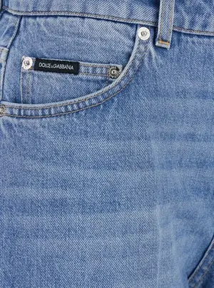 Dolce & Gabbana Pressed Pleat Loose Jeans