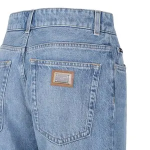 Dolce & Gabbana Pressed Pleat Loose Jeans