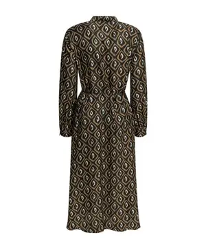 Max Mara Long Sleeve Printed Shirt Dress