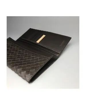 Bottega Veneta Logo Folding Wallet