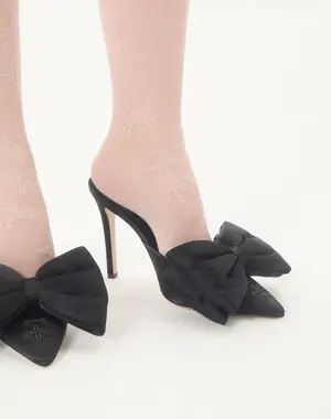 Valentino Garavani Yolande Satin Mule 105mm