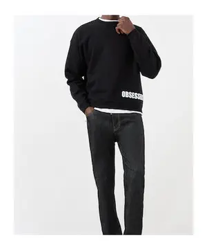 Dsquared2 Relaxed Fit Crewneck Sweatshirt With Ribbed Details