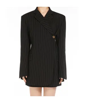 Sportmax Asymmetrical Tailored Blazer - Black