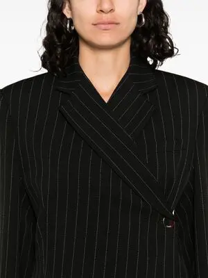 Sportmax Asymmetrical Tailored Blazer - Black
