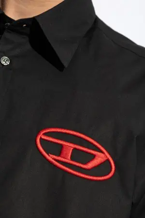 DIESEL® S-simply-d Cotton Shirt - Black