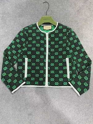 Gucci Gg Jacquard Zip Cardigan
