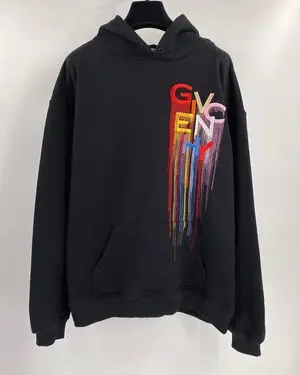 Givenchy Embroidered Logo Hooded Sweatshirt