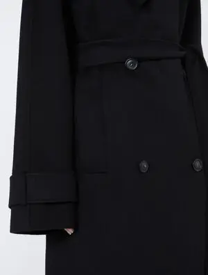 Sportmax Yole Double-breasted Belted Long Coat
