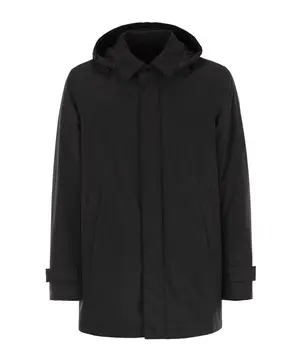 Herno Hooded Down Jacket - Black