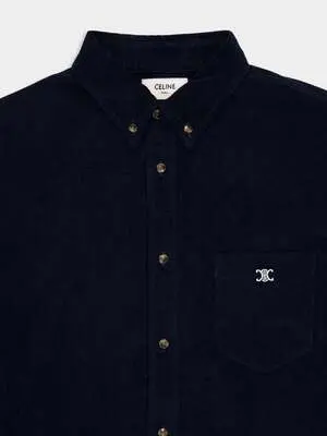 Celine Relaxed Shirt In Corduroy