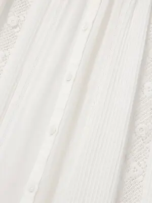 DÔEN Short Sleeve Button Front Dress