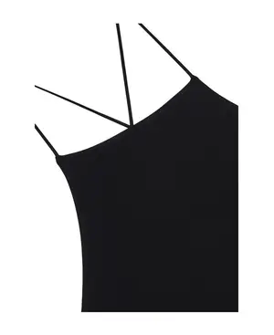 Celine Asymmetrical Draped Viscose Jersey Dress