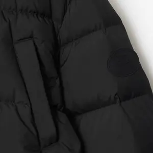 Burberry Long Sleeved Hooded Down Jacket - Black