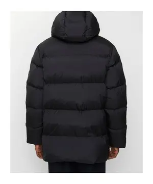 Burberry Long Sleeved Hooded Down Jacket - Black