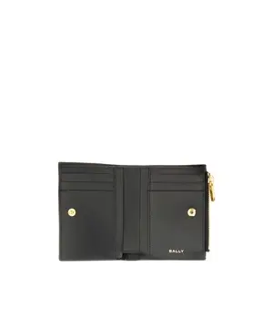 Bally Code Bi-fold Wallet - Black