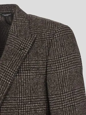 Dolce & Gabbana Dolce Gabbana Prince Of Wales Checked Blazer - Black