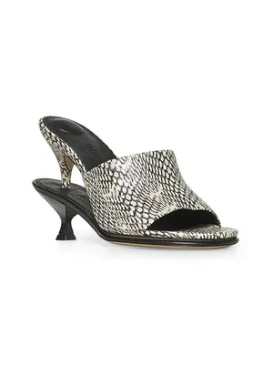 Jacquemus Printed Les Doubles Hi Mules - Black