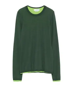 Gabriela Hearst Long-sleeved Crew Neck Sweater - Green