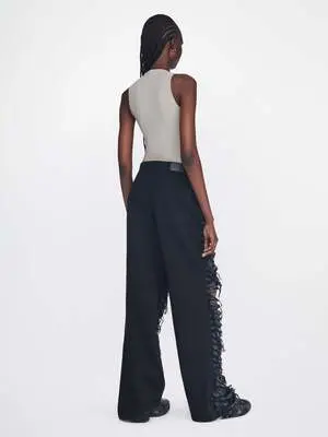 DION LEE Cinched Ripped-detail Tank Top