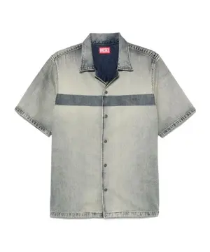 DIESEL® D-nabil-s Short Sleeved Shirt - Gray