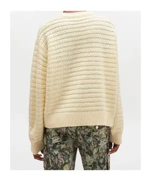 GANNI Button-detail Crewneck Jumper