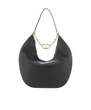 Valentino Garavani Vlogo Moon Zip-up Maxi Shoulder Bag - Black