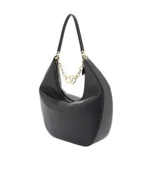 Valentino Garavani Vlogo Moon Zip-up Maxi Shoulder Bag - Black