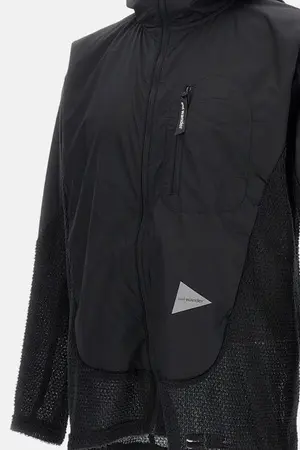 AND WANDER Alpha Direct Full Zip Hoodie - Black
