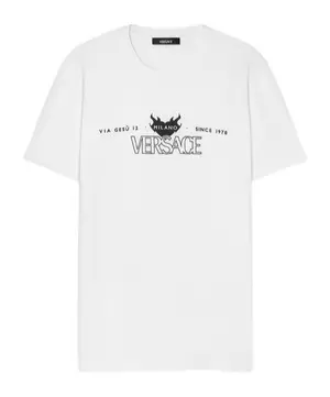 Versace Logo-printed Crewneck T-shirt