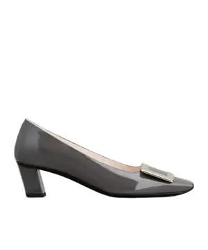 ROGER VIVIER Belle Vivier Buckle Pumps - Grey