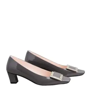 ROGER VIVIER Belle Vivier Buckle Pumps - Grey