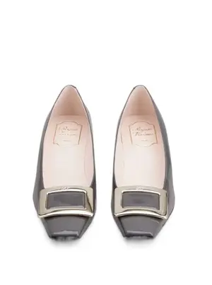 ROGER VIVIER Belle Vivier Buckle Pumps - Grey