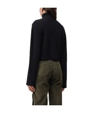 Blumarine Embellished Roll-neck Knitted Jumper