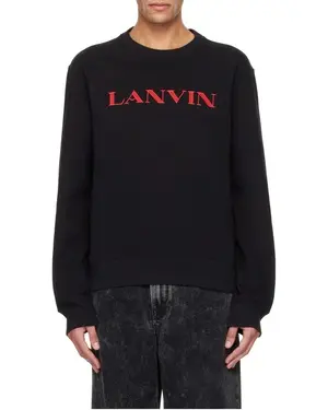 LANVIN Logo Embroidered Crewneck Sweatshirt