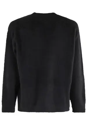 ROBERTO COLLINA Crew Neck Long Sleeve Sweater - Black