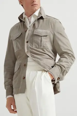Brunello Cucinelli Unlined Safari Jacket - Rope