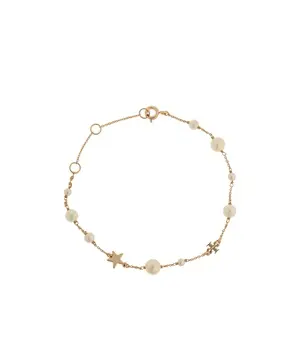 Tory Burch Moondance Star-charm Bracelet With Pearls