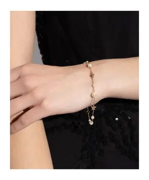 Tory Burch Moondance Star-charm Bracelet With Pearls