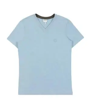 Emporio Armani V-neck Short-sleeved T-shirt - Blue