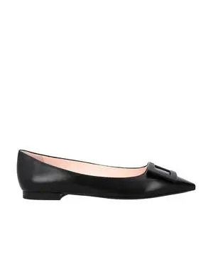 Women's Black Pointed Toe Flats