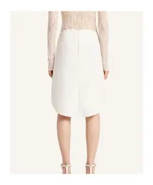 COURREGES Circle Heritage Wool Skirt