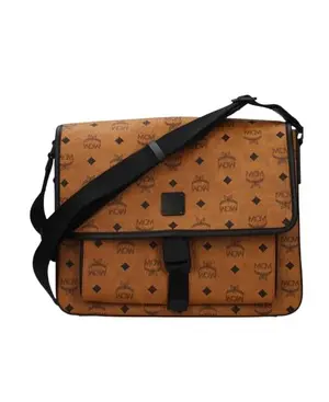 Mcm Logo Shoulder Bag - Brown